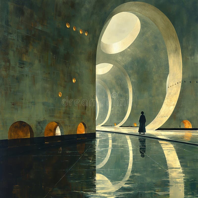 AI Generated Illustration of a Liminal Space Stock Photo - Image of ...