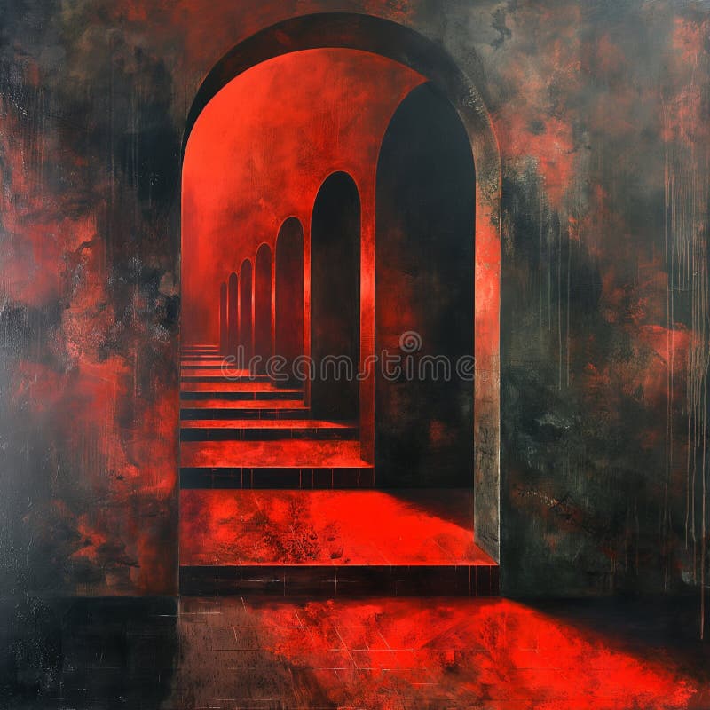 AI Generated Illustration of a Liminal Space Stock Photo - Image of ...