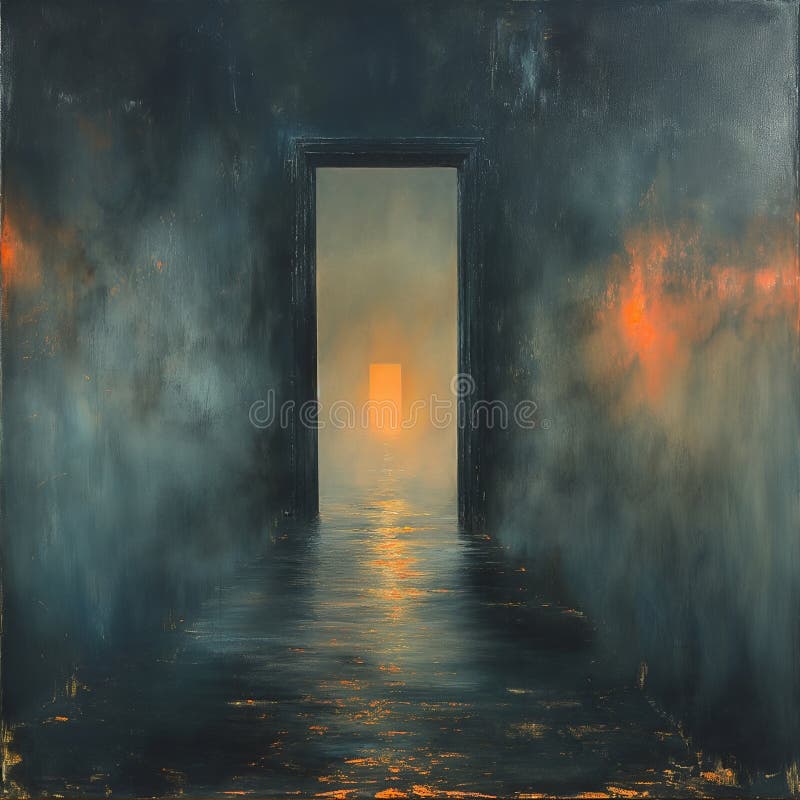 AI Generated Illustration of a Liminal Space Stock Image - Image of ...