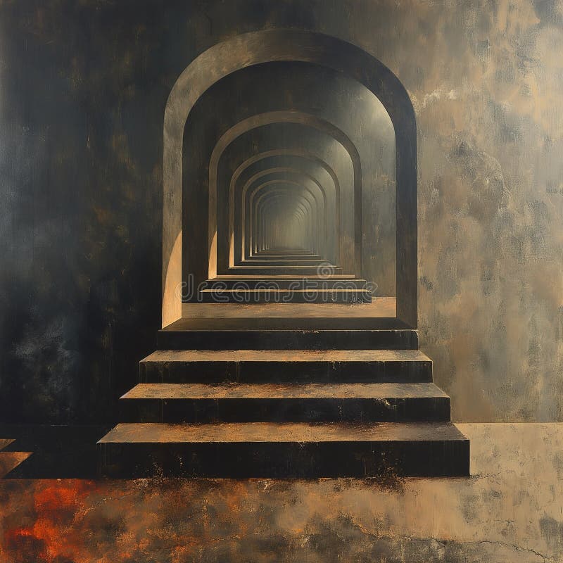 AI Generated Illustration of a Liminal Space Stock Image - Image of ...