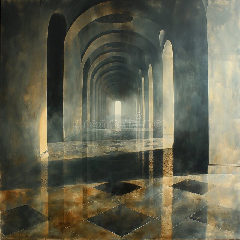 AI Generated Illustration of a Liminal Space Stock Photo - Image of ...