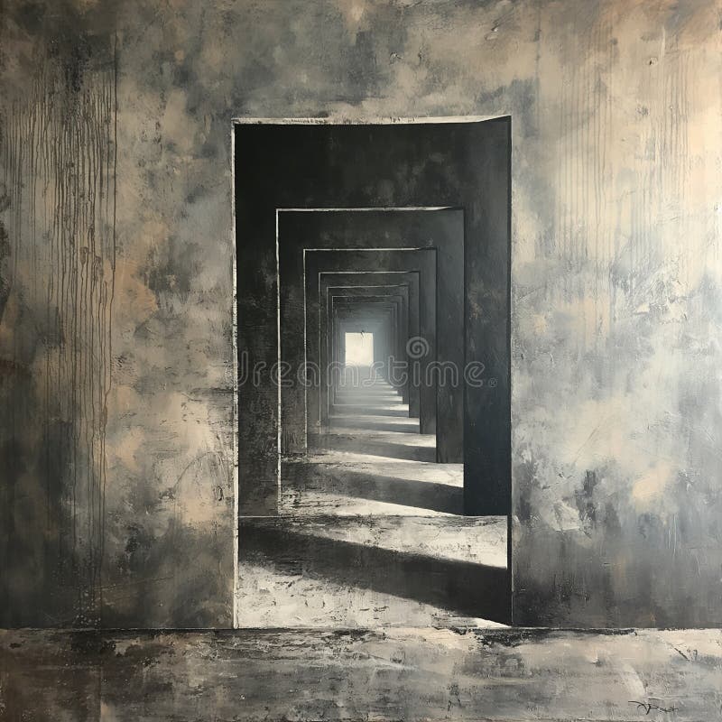 AI Generated Illustration of a Liminal Space Stock Image - Image of ...