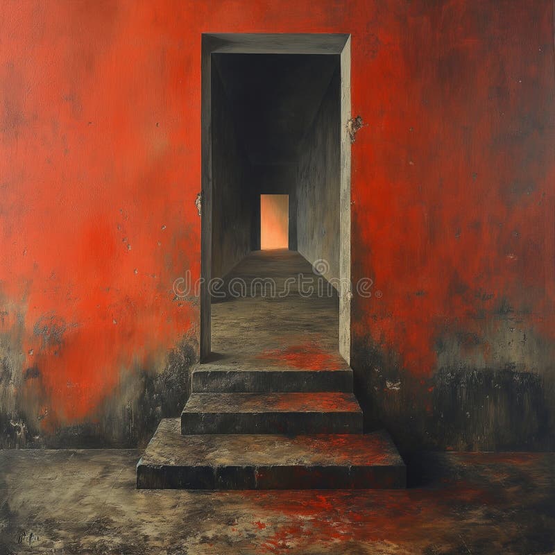 AI Generated Illustration of a Liminal Space Stock Photo - Image of ...