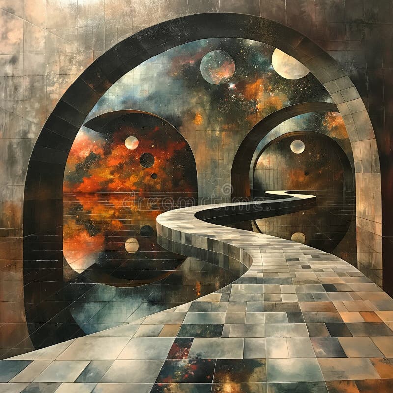 AI Generated Illustration of a Liminal Space Stock Photo - Image of ...