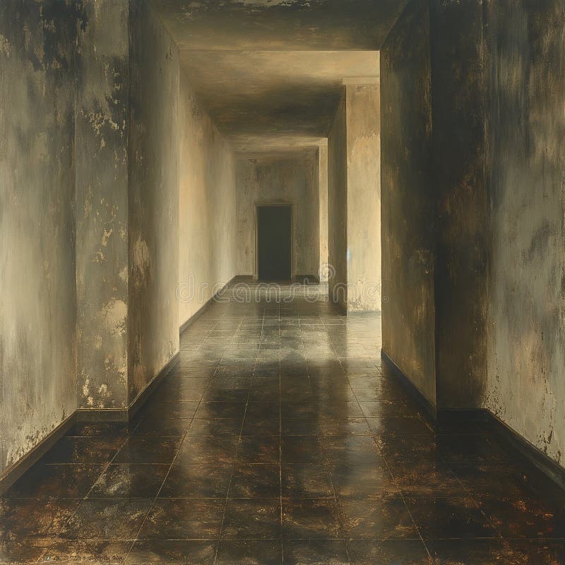 AI Generated Illustration of a Liminal Space Stock Image - Image of ...