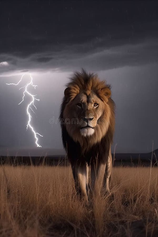 Lion Lightning Stock Illustrations – 315 Lion Lightning Stock ...