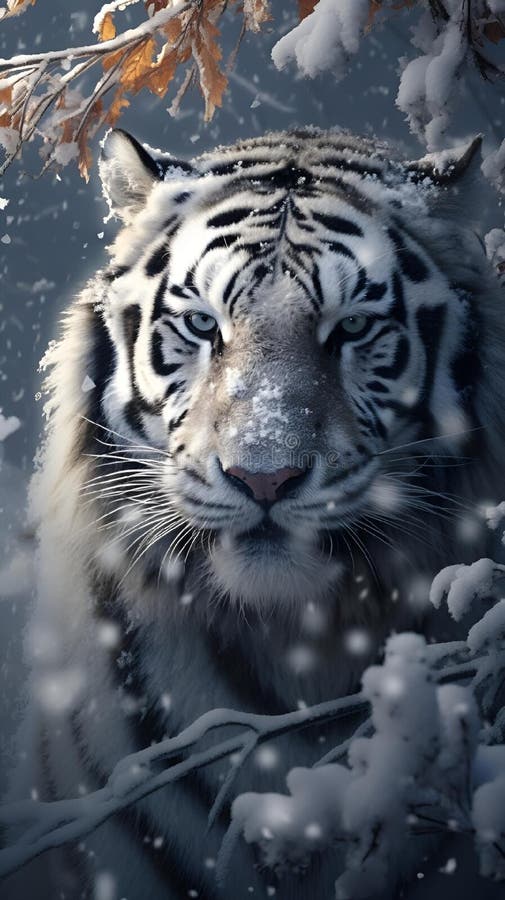 AI Generated Illustration of a Majestic Tiger, with a Powerful ...