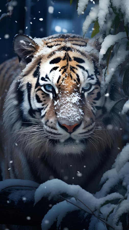 AI Generated Illustration of a Majestic Tiger, with a Powerful ...