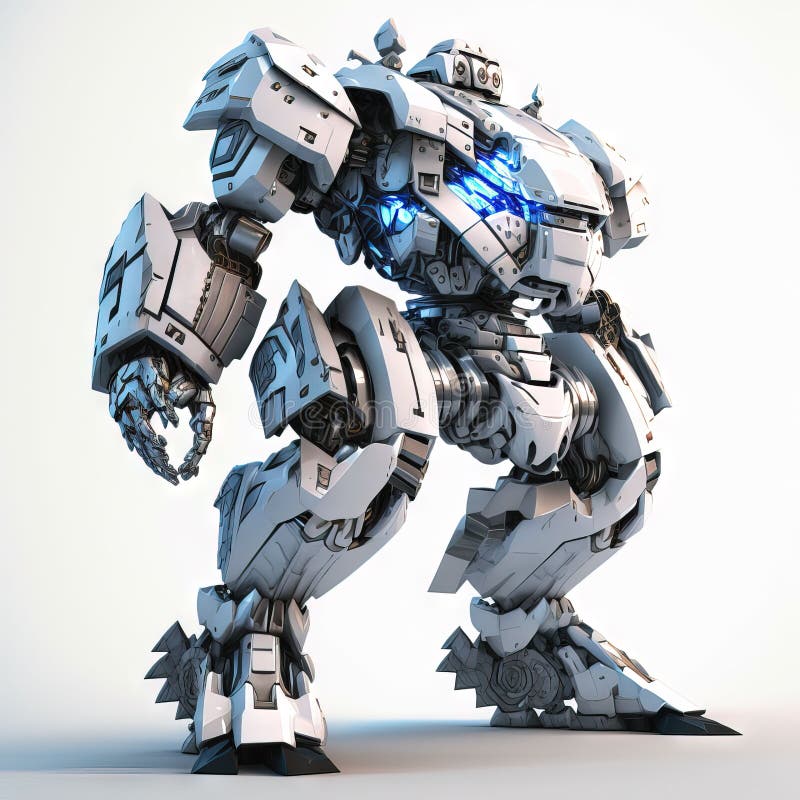 AI-generated Illustration of a Mech Suit Robot Stock Illustration ...