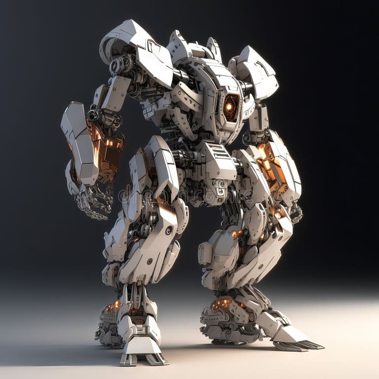 AI-generated Illustration of a Mech Suit Robot Stock Illustration ...