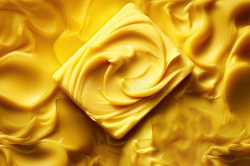 AI Generated Illustration of Melted Butter Texture Stock Illustration ...