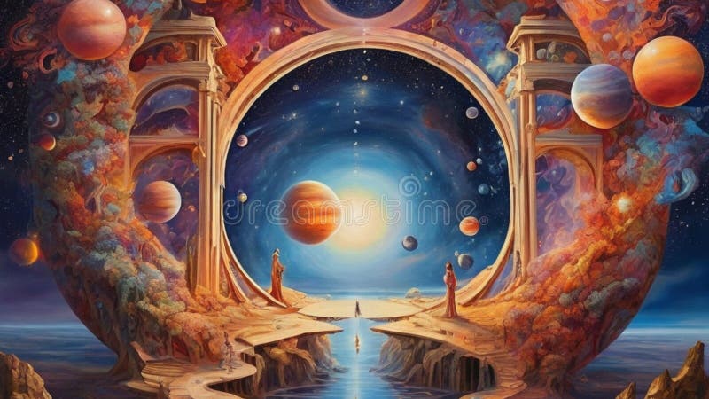 AI Generated Illustration of a Mesmerizing Array of Celestial Bodies ...