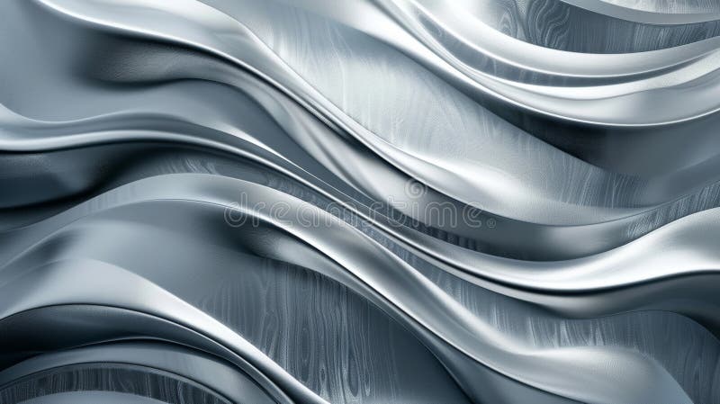 Metal Plate with Silver Waves As Background or Backdrop Stock Photo ...
