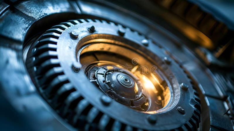 AI-generated Illustration of a Metallic Detail of a Rocket Engine Stock ...