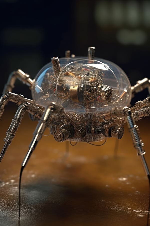 AI Generated Illustration of Micro Bots - Concept of Technology Stock ...