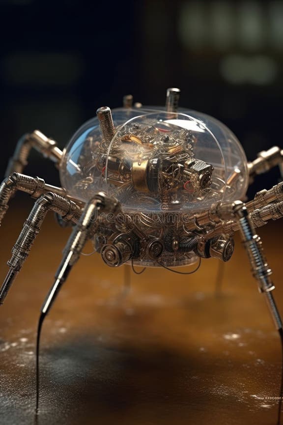 AI Generated Illustration of Micro Bots - Concept of Technology Stock ...