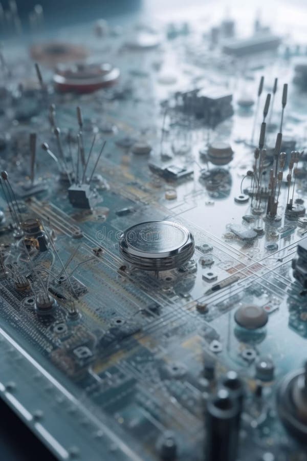 AI Generated Illustration of Micro Bots - Concept of Technology Stock ...