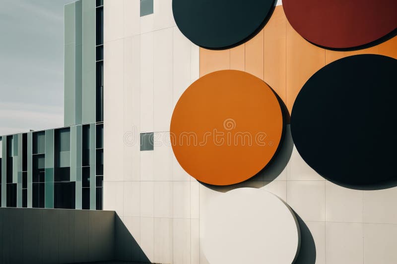 AI Generated Illustration of Minimalistic Objects with Round Geometric ...