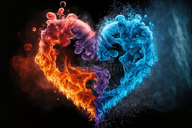 Fire Ice Heart Stock Illustrations – 819 Fire Ice Heart Stock ...