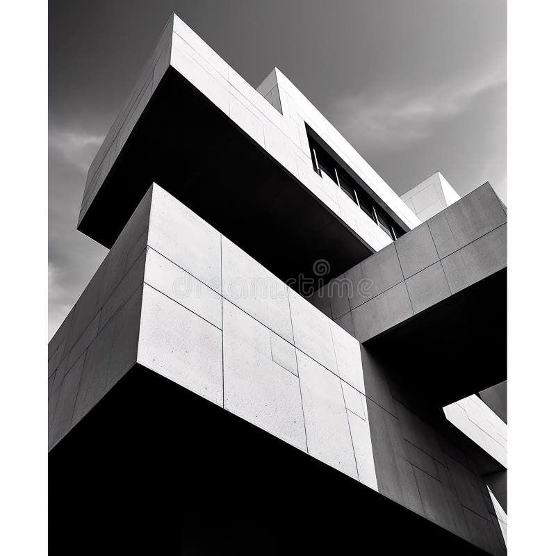 AI Generated Illustration of a Modern Building Stock Illustration ...