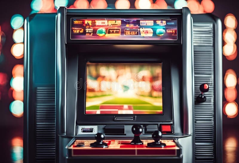 AI Generated Illustration of a Modern Desktop Computer with a Gaming ...