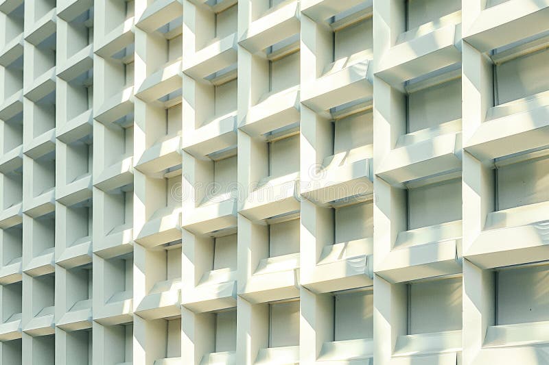 AI Generated Illustration of a Modern Office Building with Numerous ...