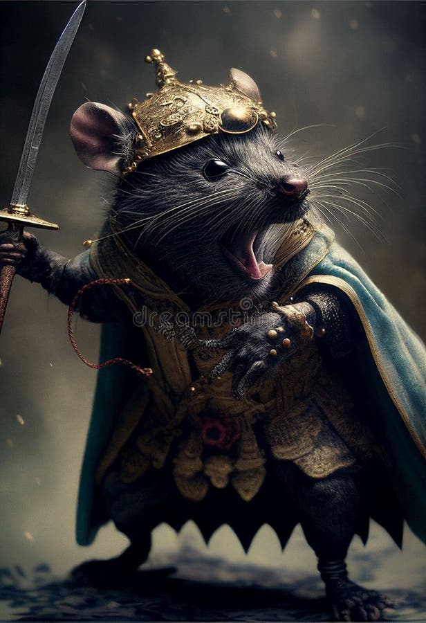 AI-generated Illustration of the Mouse Soldier with the Sword, Concept ...