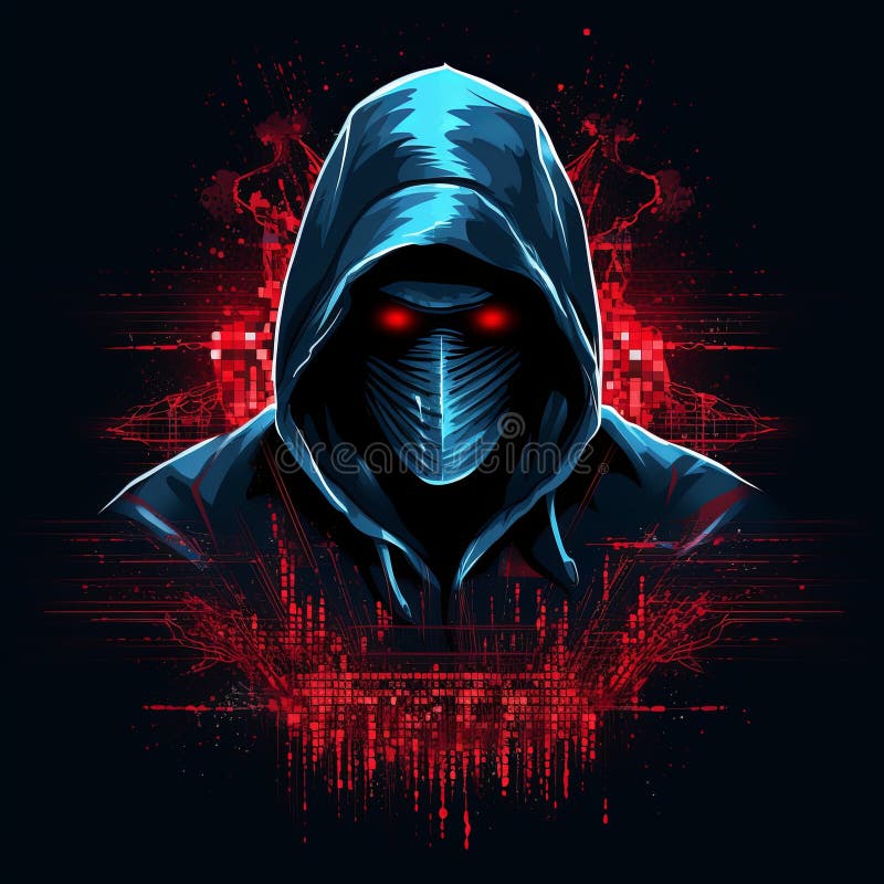 AI Generated Illustration of a Mysterious Hooded Figure Logo Design ...