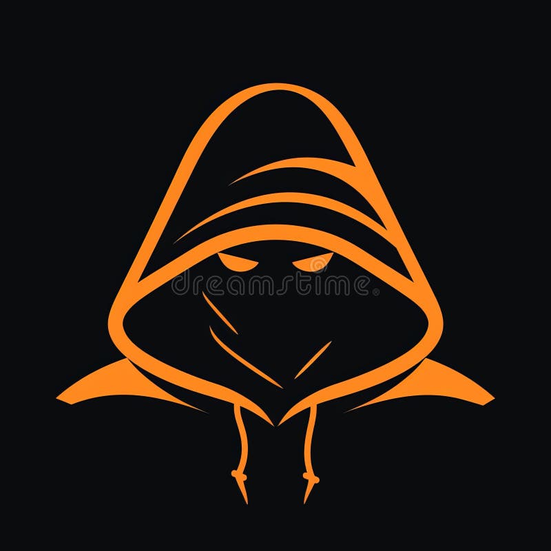 AI Generated Illustration of a Mysterious Hooded Figure Logo Design ...