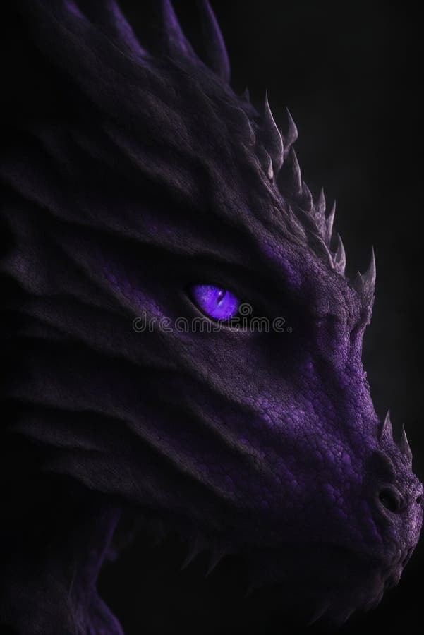 AI Generated Illustration of a Mythical Creature, a Dragon, with Two ...