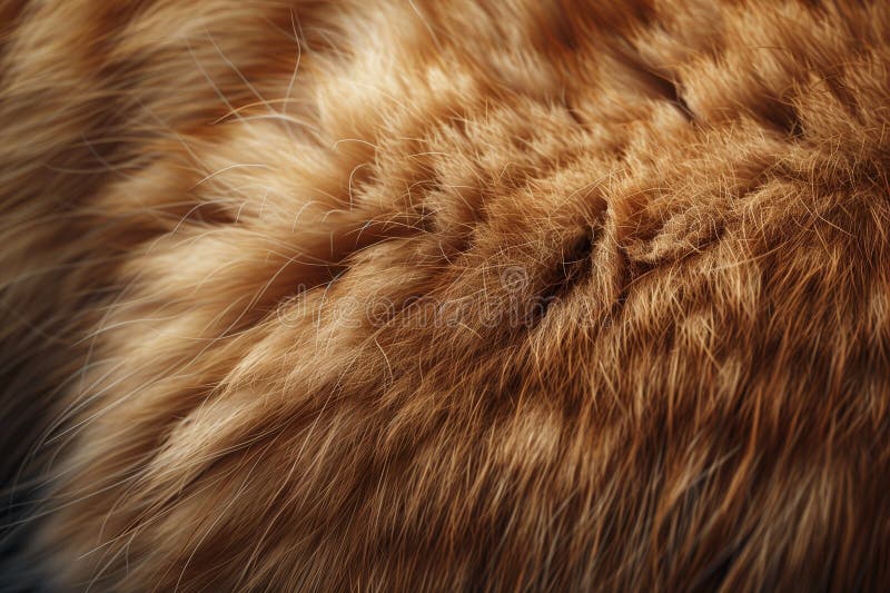 AI Generated Illustration of an Orange Cat Fur Stock Photo - Image of ...