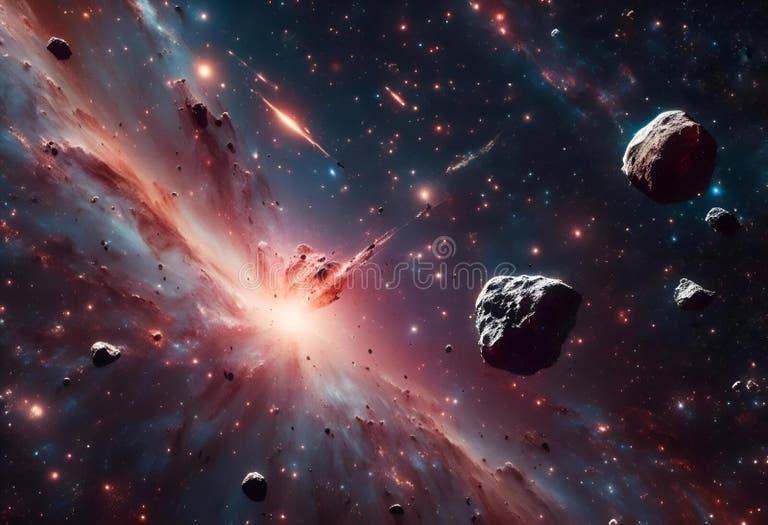 AI Generated Illustration of Outer Space with a Multitude of Stellar ...