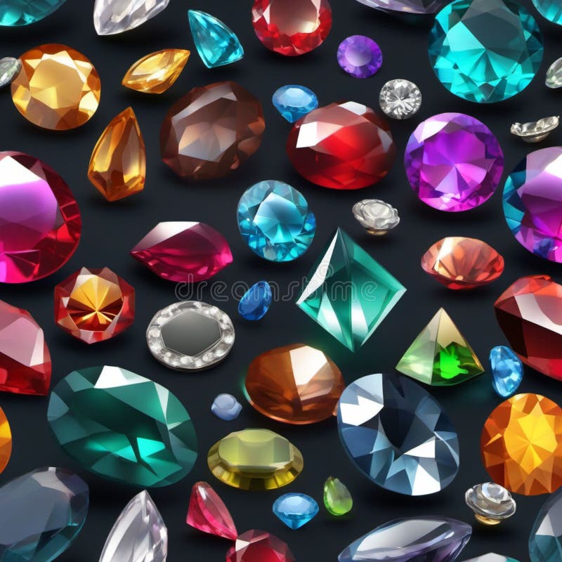 AI Generated Illustration of an Overhead View of a Variety of Multi ...