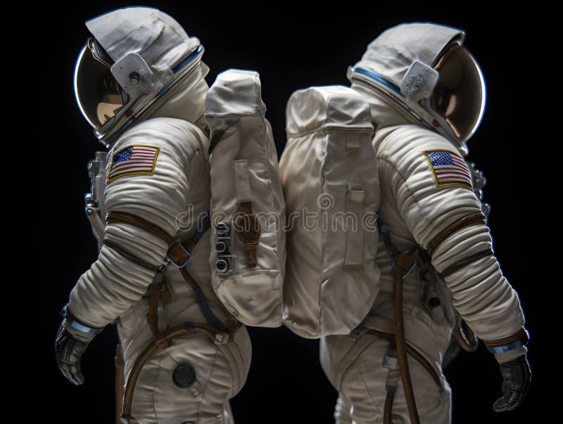Space Suits Isolated on Transparent Background. Ai Generated Stock ...
