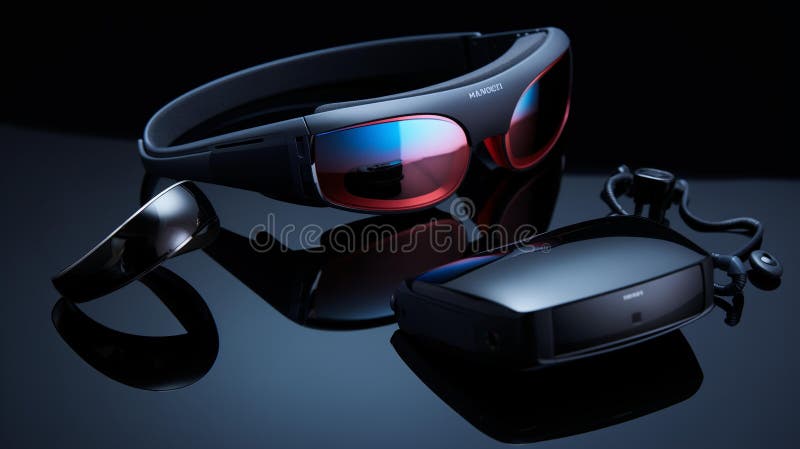Futuristic vr glasses stock illustration. Illustration of visual ...