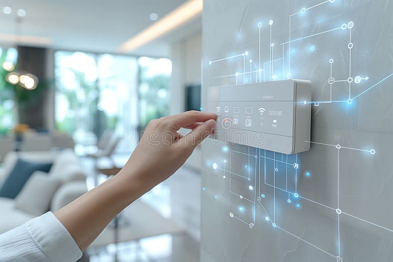AI-generated Illustration of a Person Controlling the House with a ...