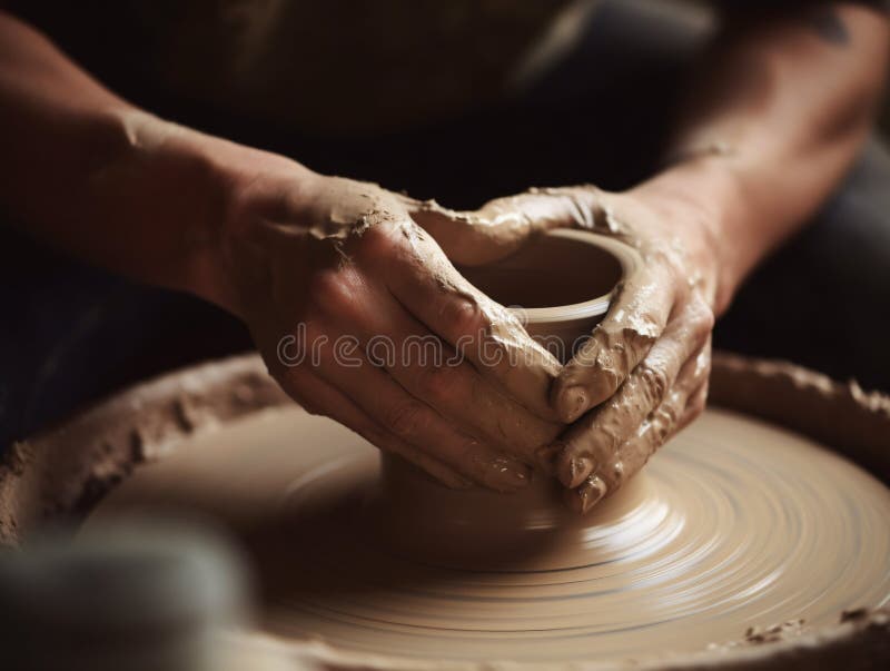 AI Generated Illustration of a Person in the Process of Creating a ...