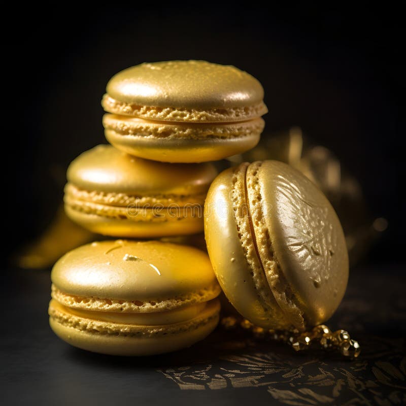 AI Generated Illustration of a Pile of Gourmet Sparkling Golden ...