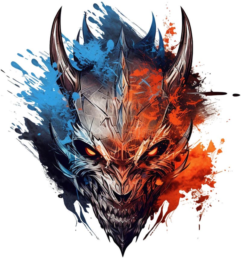 AI Generated Illustration of a Portrait of a Mythical Creature in ...