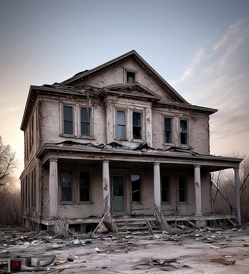 AI Generated Illustration of a Post-apocalyptic Building Stock ...