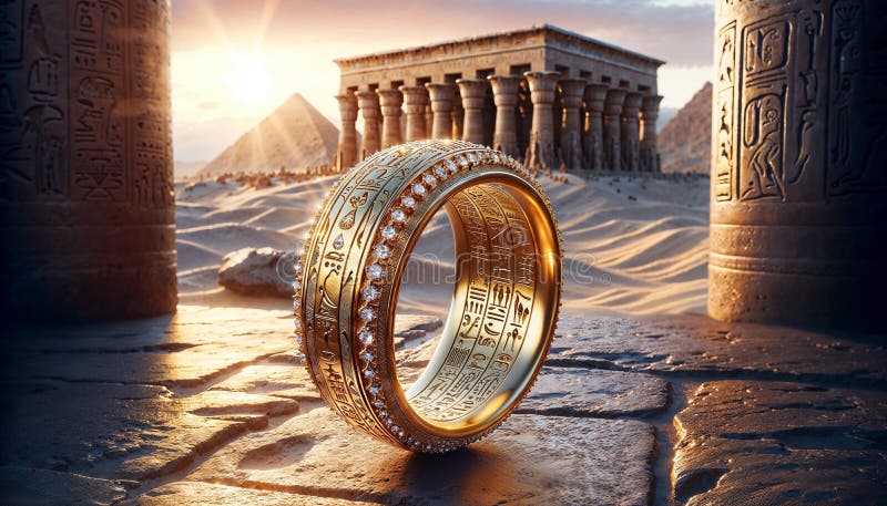 AI Generated Illustration of a Powerful Ring in the Sand by Historic ...