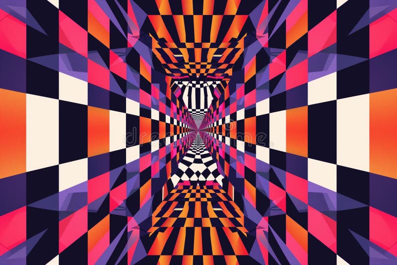 AI Generated Illustration of a Psychedelic Background with a ...