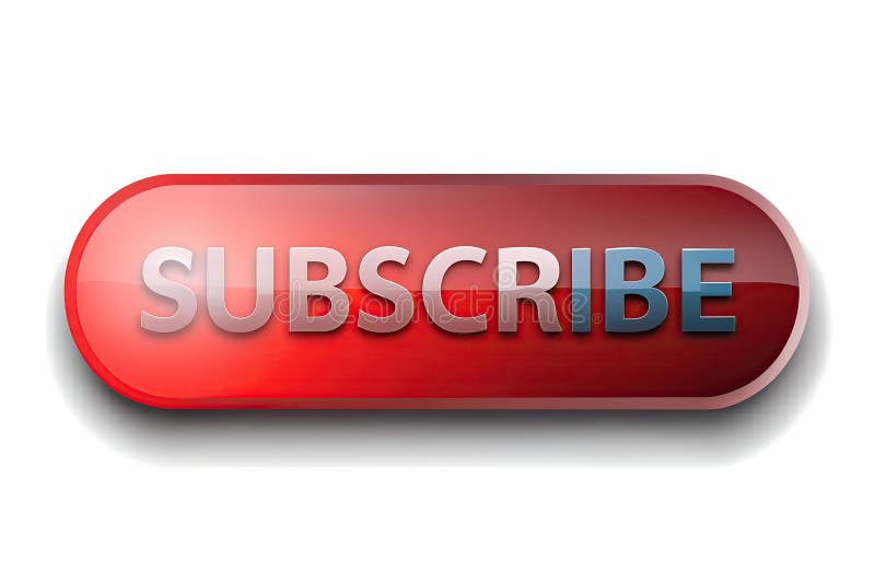 Subscribe Button Isolated on White Background Stock Illustration ...
