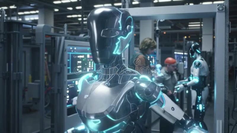 AI Generated Illustration of a Robot Displaying in Advanced ...