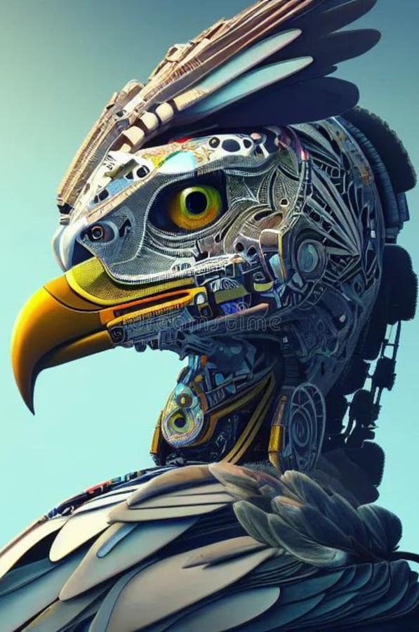 AI Generated Illustration of a Robotic Bird Stock Illustration ... AI Generated Illustration of a Robotic Bird Stock Illustration ...