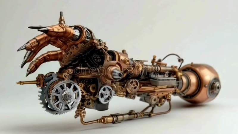 Ai-generated Illustration of a Robotic Hand Transformation on a White ...