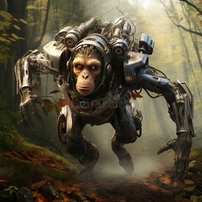 Robotic Monkey Stock Illustrations – 149 Robotic Monkey Stock ...