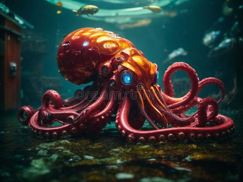 Robotic Octopus Stock Illustrations – 680 Robotic Octopus Stock ...