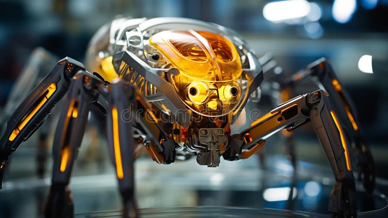 Robotic Spider in Steampunk Style. Mechanism Arachnid Design ...