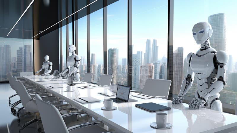 Robots Workplace Stock Illustrations – 396 Robots Workplace Stock ...